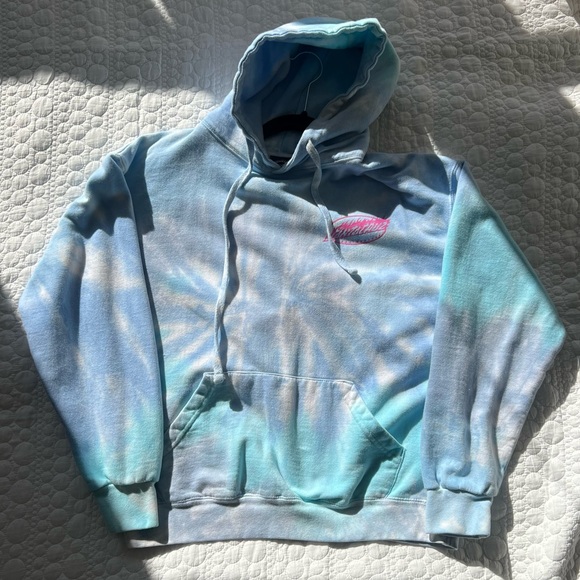 Santa Cruz Skateboards | Tops | Santa Cruz Blue Tie Dye Hoodie | Poshmark